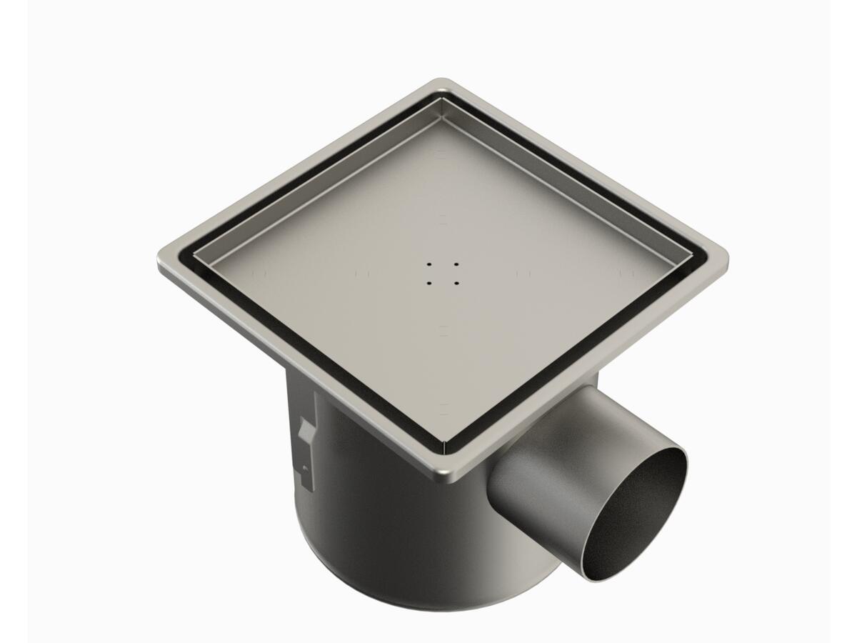 Siphon 255x255 sortie latérale 100 mm