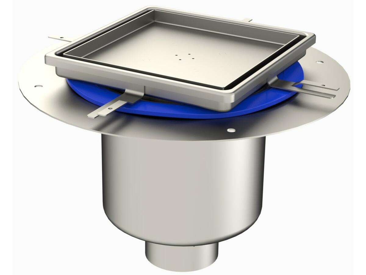 Siphon 255x255 sortie verticale 100 mm