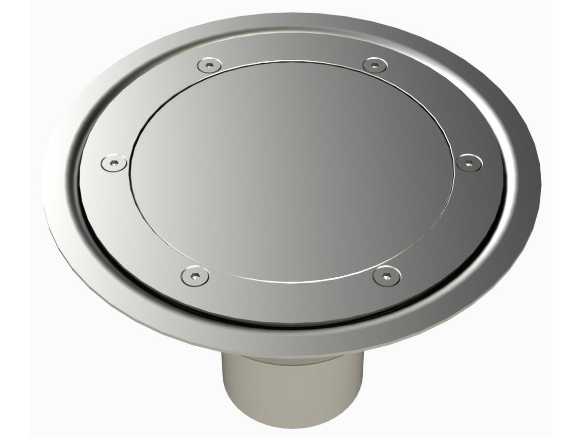 Avaloir rond Ø 245 mm sortie verticale 80 mm